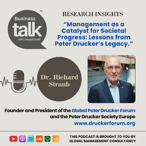 Stream episode Dr. Richard Straub on Peter Drucker’s Legacy: Management ...