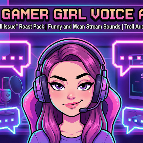 Stream Sample of Sassy Gamer Girl Voice Alerts for Twitch by Theo ...