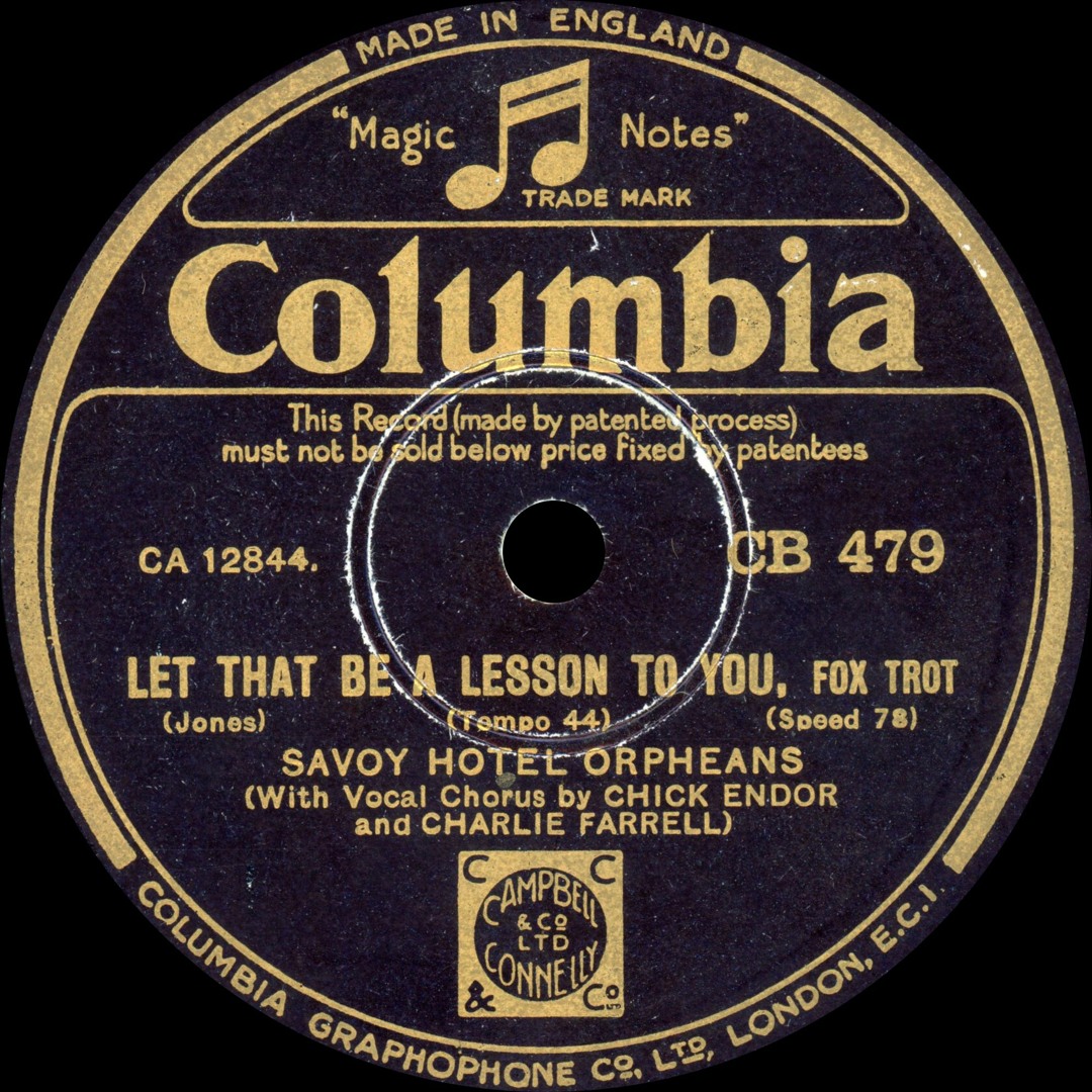 Stream Savoy Hotel Orpheans - Let That Be A Lesson To You - 1932 by ...