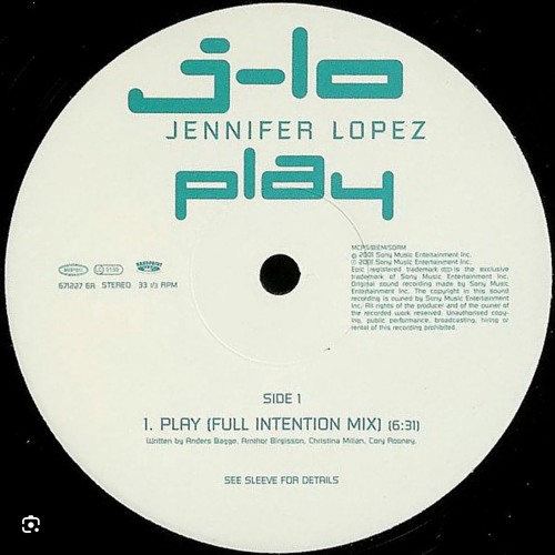 Stream Jennifer Lopez - Play (Full Intention Mix) (2001) by BETTY ...