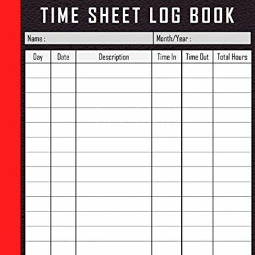 Daily Time Log Printable