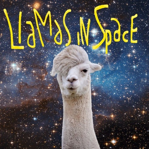 Llamas In Space Wallpaper