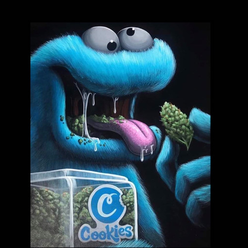 Cookie Monster Smoking Weed
