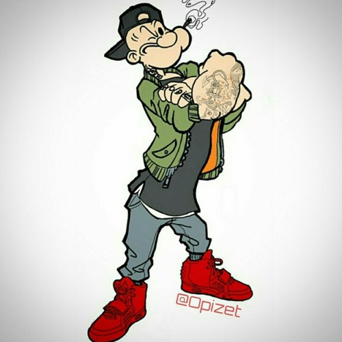 Gangster Popeye Drawing