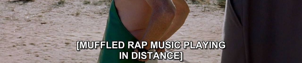 Muffled Rap Music Playing In The Distance