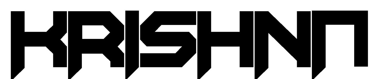 Dj Krishna Name Logo